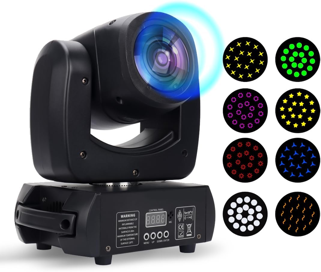Luz de Cabeza Móvil LED de 120W para Escenario, DJ y Fiestas ...
