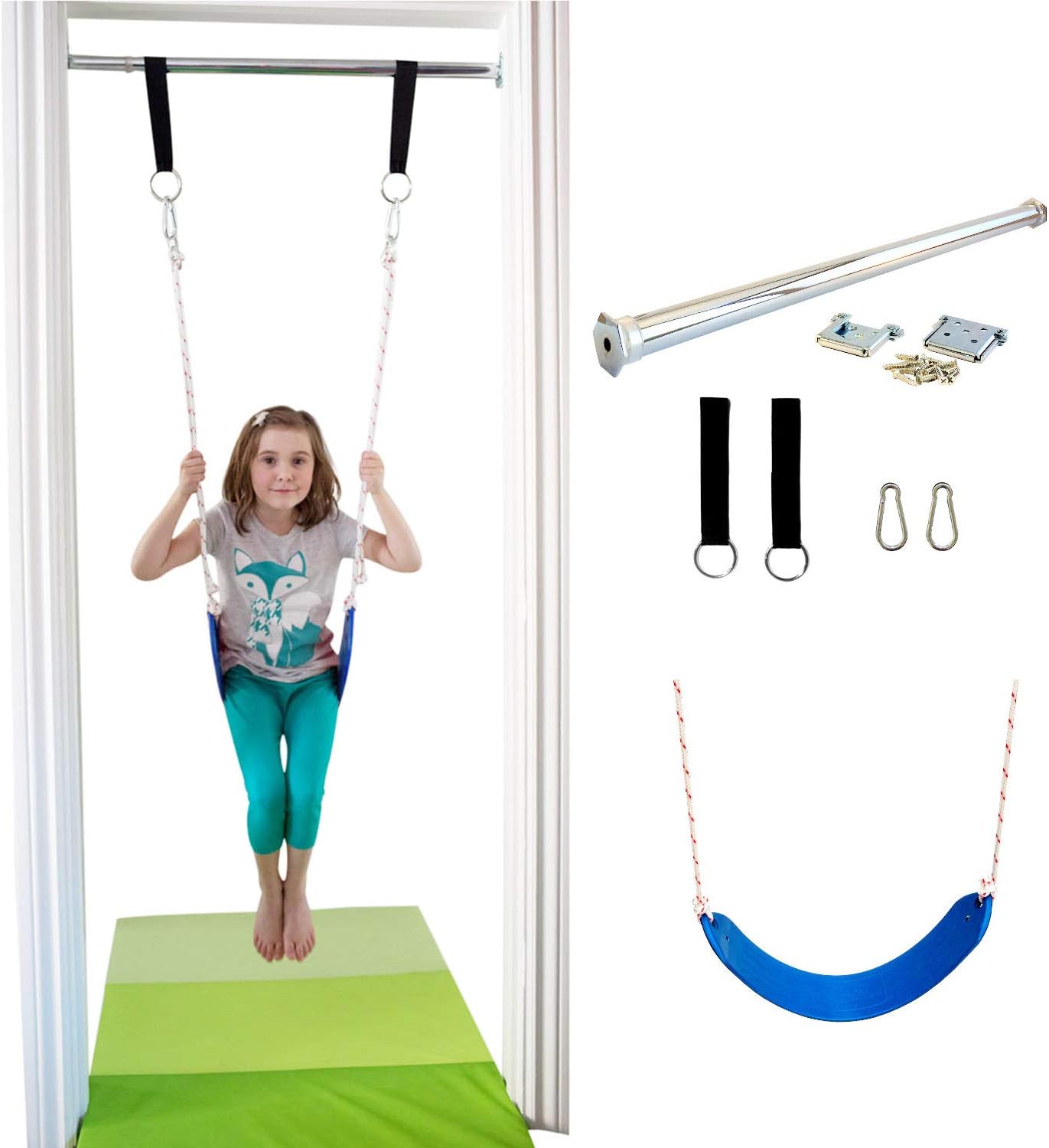 Amazon.com: Playzone-fit Kidtrix Doorway Swing Kit - Fun Indoor Doorway ...