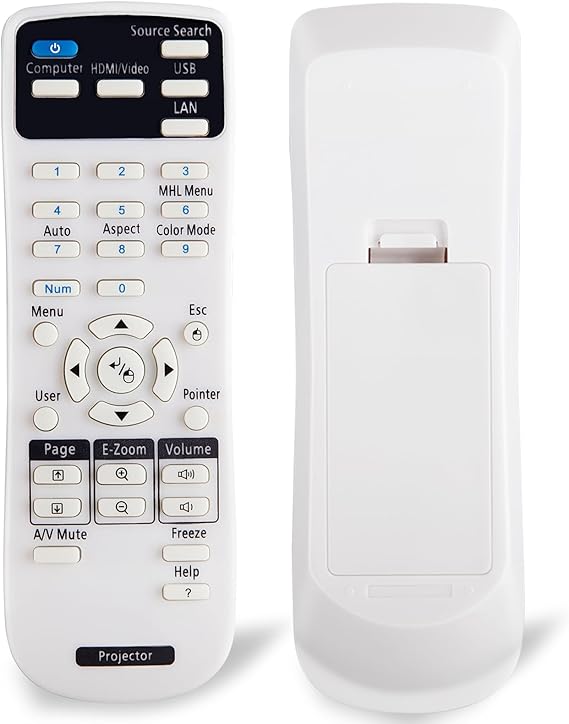 Amazon.com: Projector Remote Control Only for Epson LCD Home Cinema ...