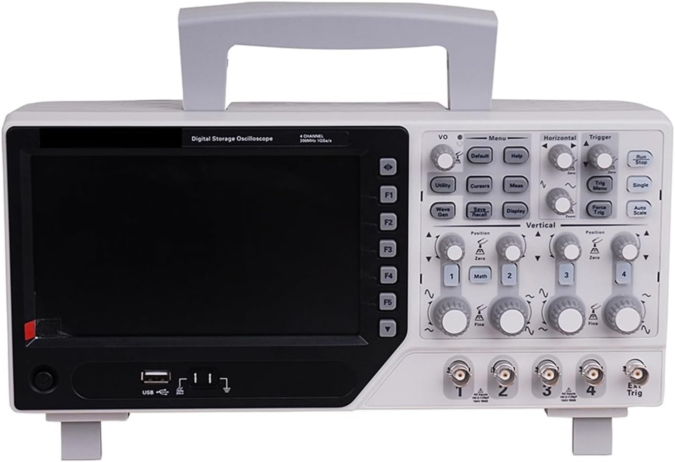 Amazon.co.jp: デジタルオシロスコープ 4CH オシロスコープ 1GS/s EXT DVM PC LDC ディスプレイ 自動ベラ ...