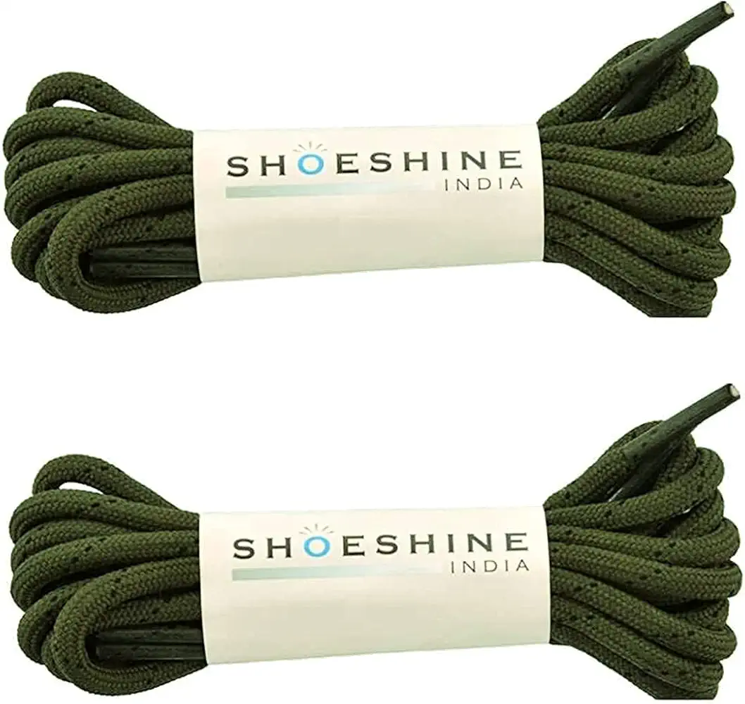 SHOESHINE Round Shoe Lace 4mm Hiking Boot Lace Trekking & Safety ...