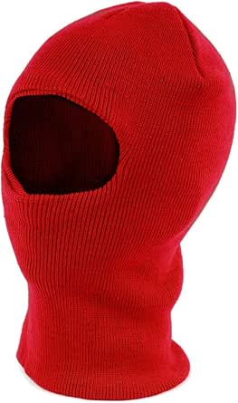 Open-Face Balaclava Pull-Over Ski Mask for Winter (Red) at Amazon Men’s ...
