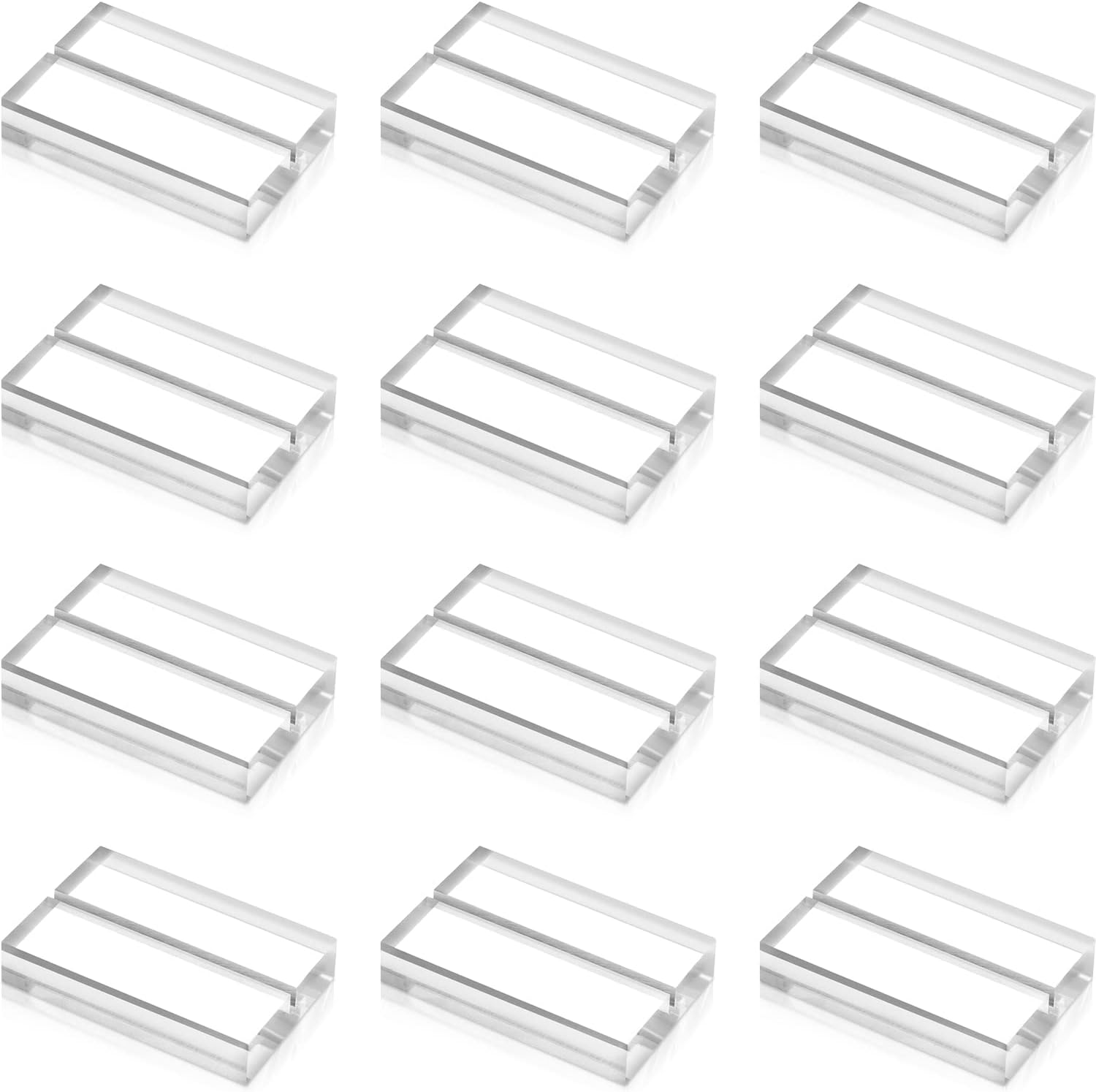 Amazon.com: Acrylic Sign Stand Clear Place Card Holder for Table-12 ...