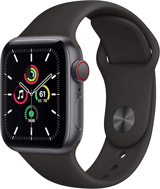 Amazon.com: Apple Watch SE (GPS + Cellular, 40mm) - Space Gray Aluminum ...