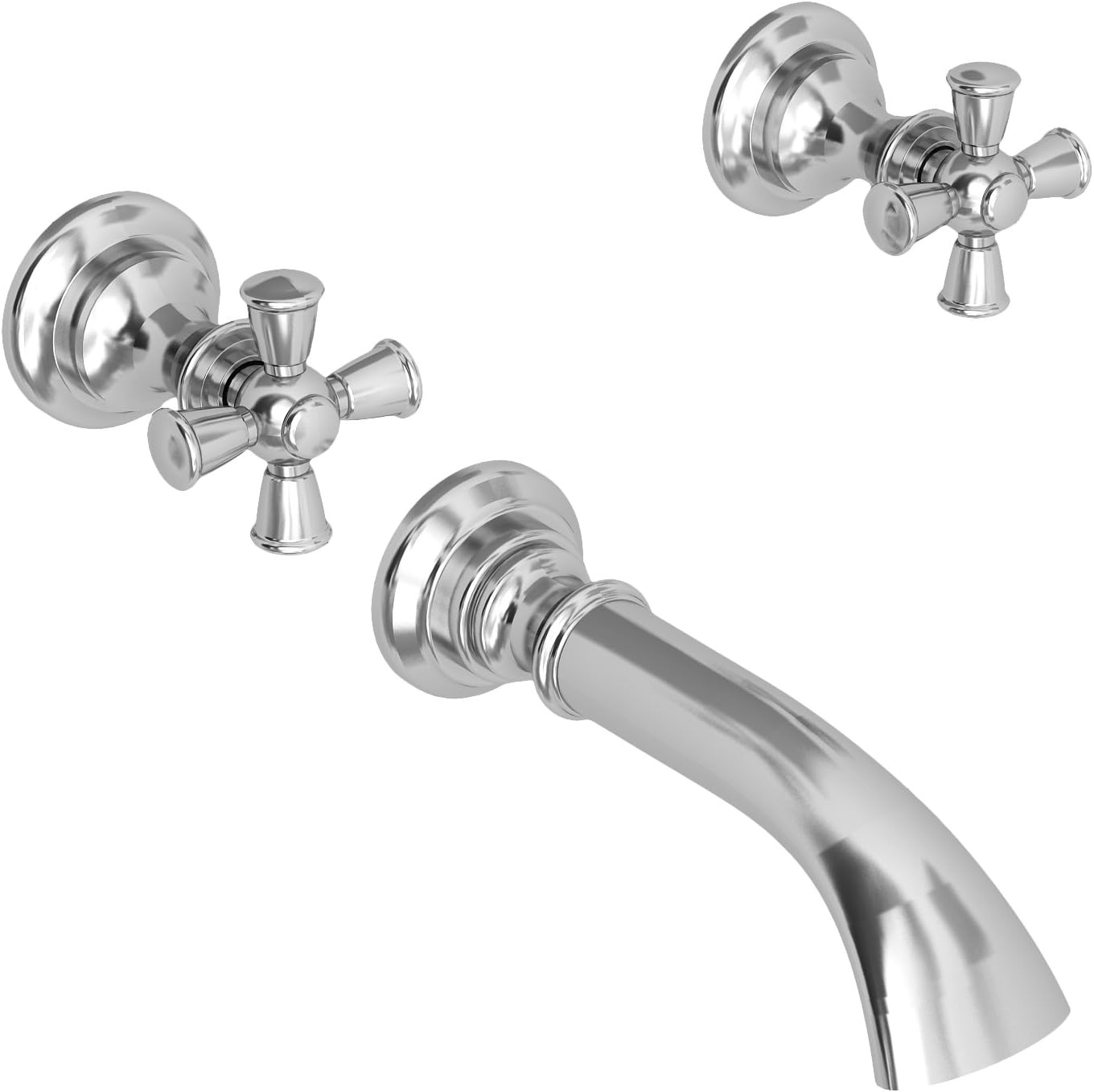 Wall Mounted Tub Trim Kit, Cross Handles - Faucet Handles - Amazon.com