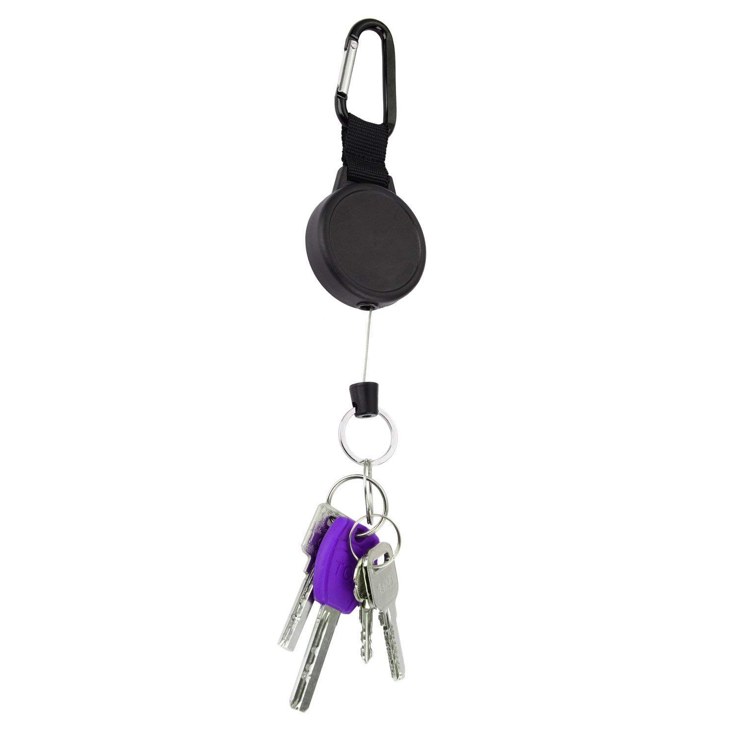 Snapklik.com : Onwon 2 Pieces Heavy Duty Retractable Key Chain