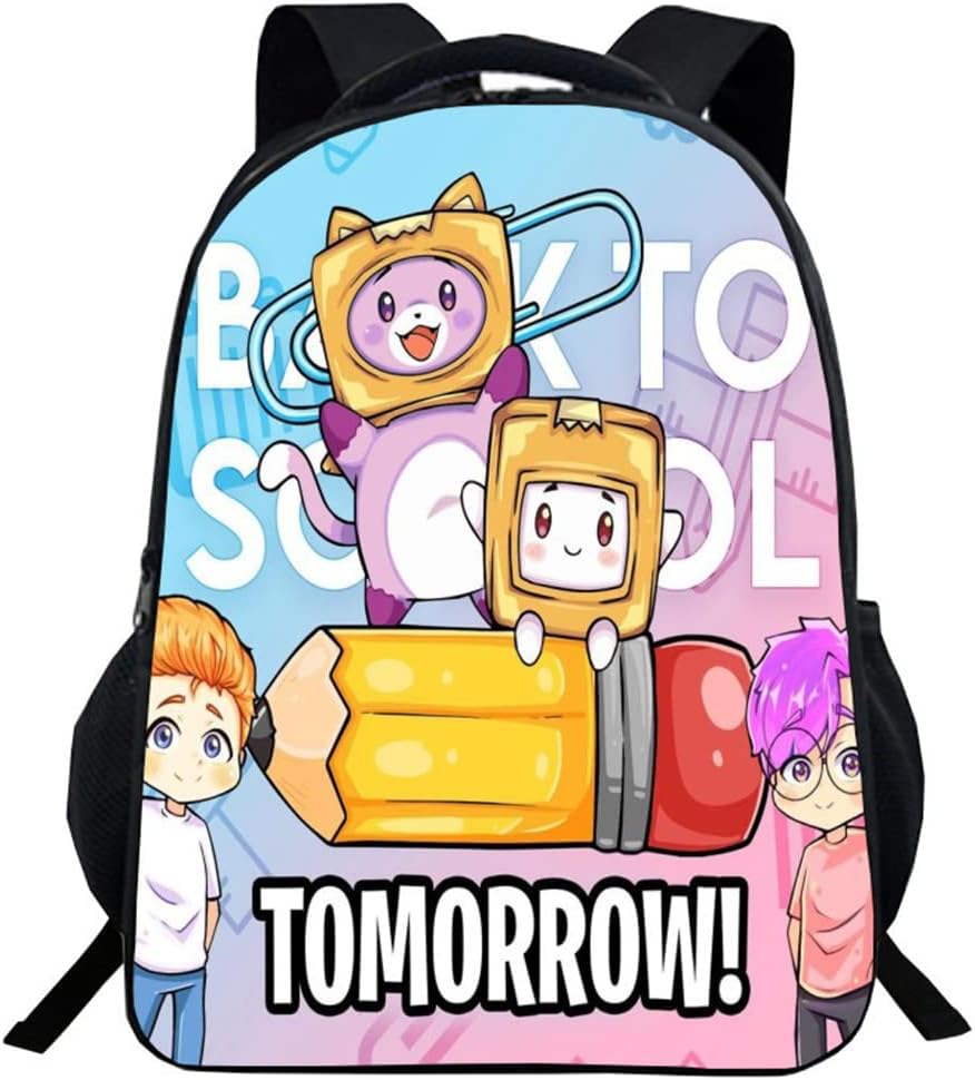 Lankybox Kids Backpack 3D Cartoon Rocky/Foxy/Milky/Boxy/Ghost/Thic ...