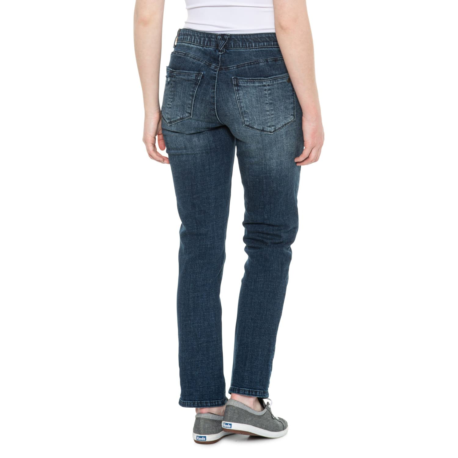 Snapklik.com : Absolution Blue Denim Side Entry Pocket Girlfriend Jeans ...