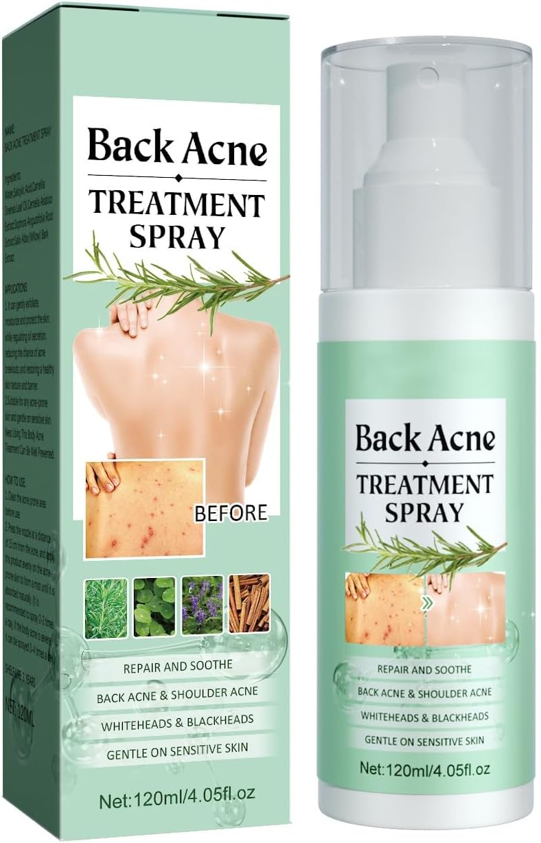 Amazon.com: Back Acne Spray Treatment - 2% Salicylic Acid for Body, Tea ...