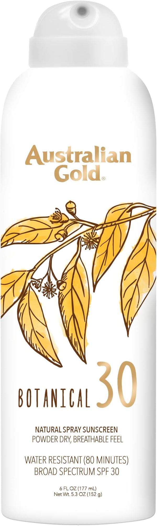 Amazon.com: Australian Gold Botanical SPF 30 Natural Sunscreen Spray ...