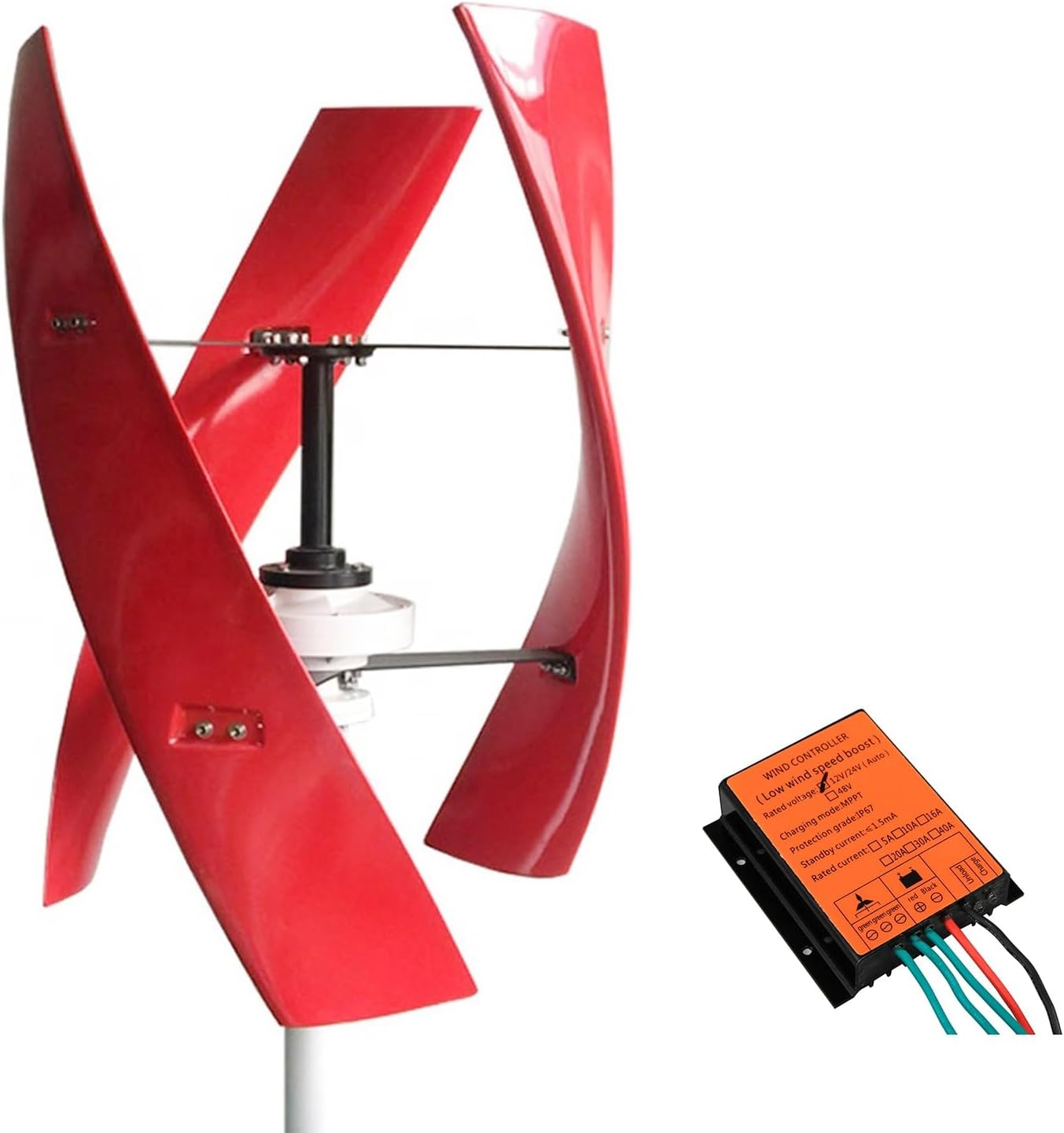 Amazon.com: OLONETO 1000W 12/24/48V Maglev Wind Turbine with Controller ...