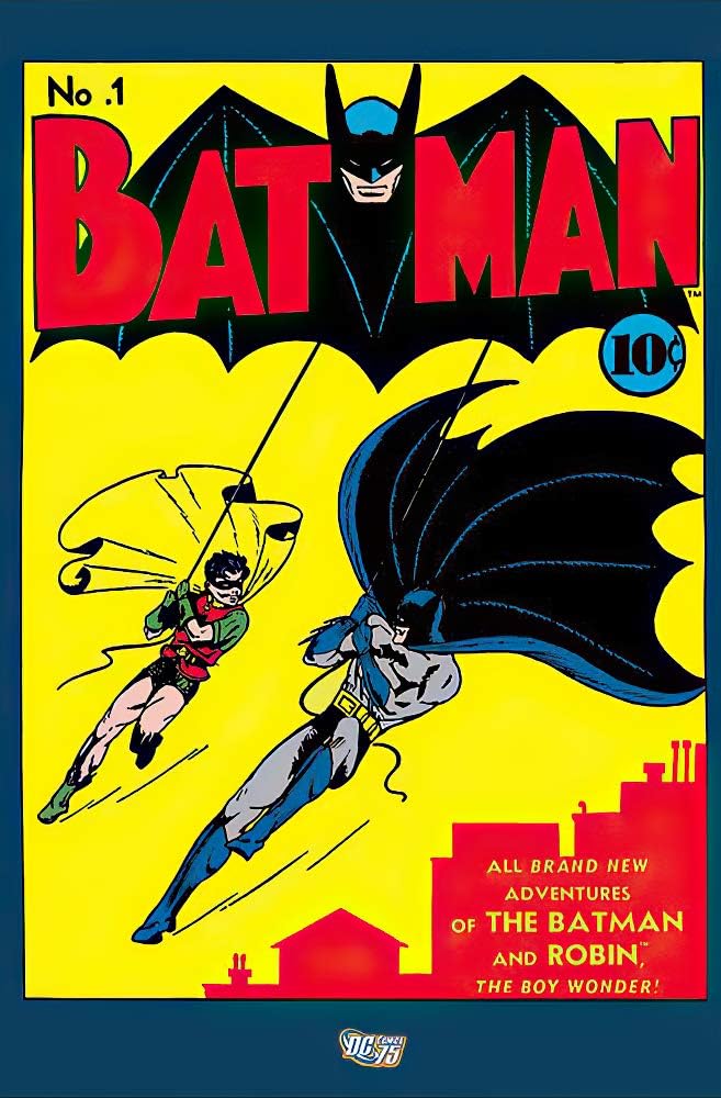 Amazon.com: Batman - DC Comics Poster/Print (Retro Style Comic Cover ...
