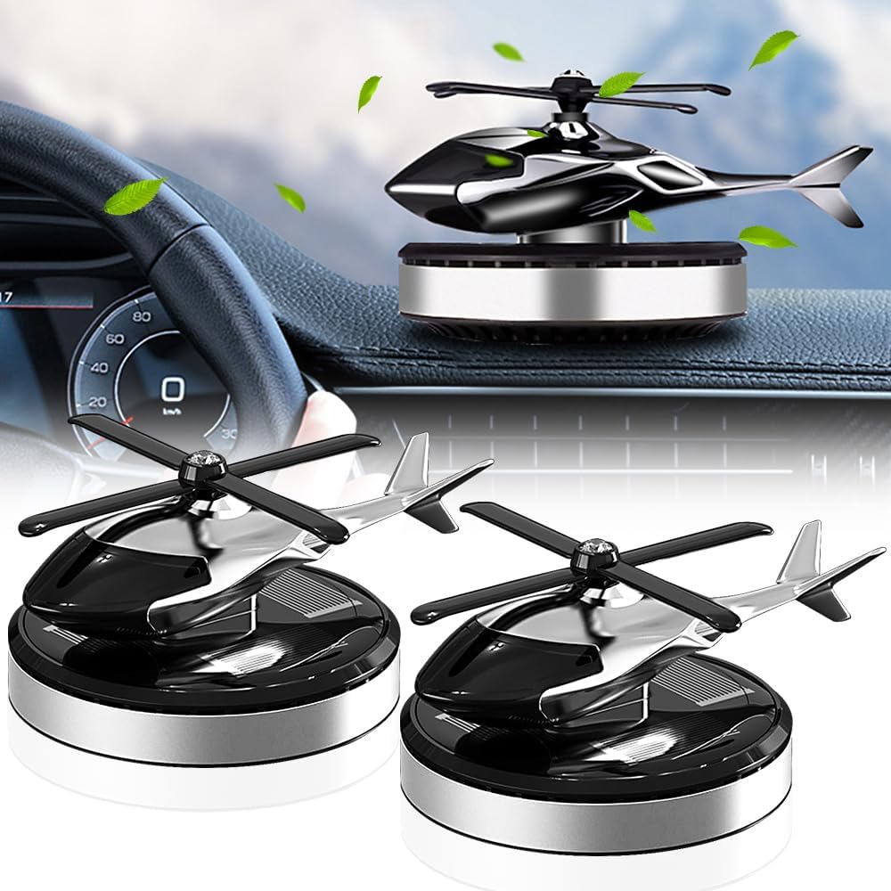 KaiDengZhe Auto-Lufterfrischer, kreativer Hubschrauber, Solarenergie ...