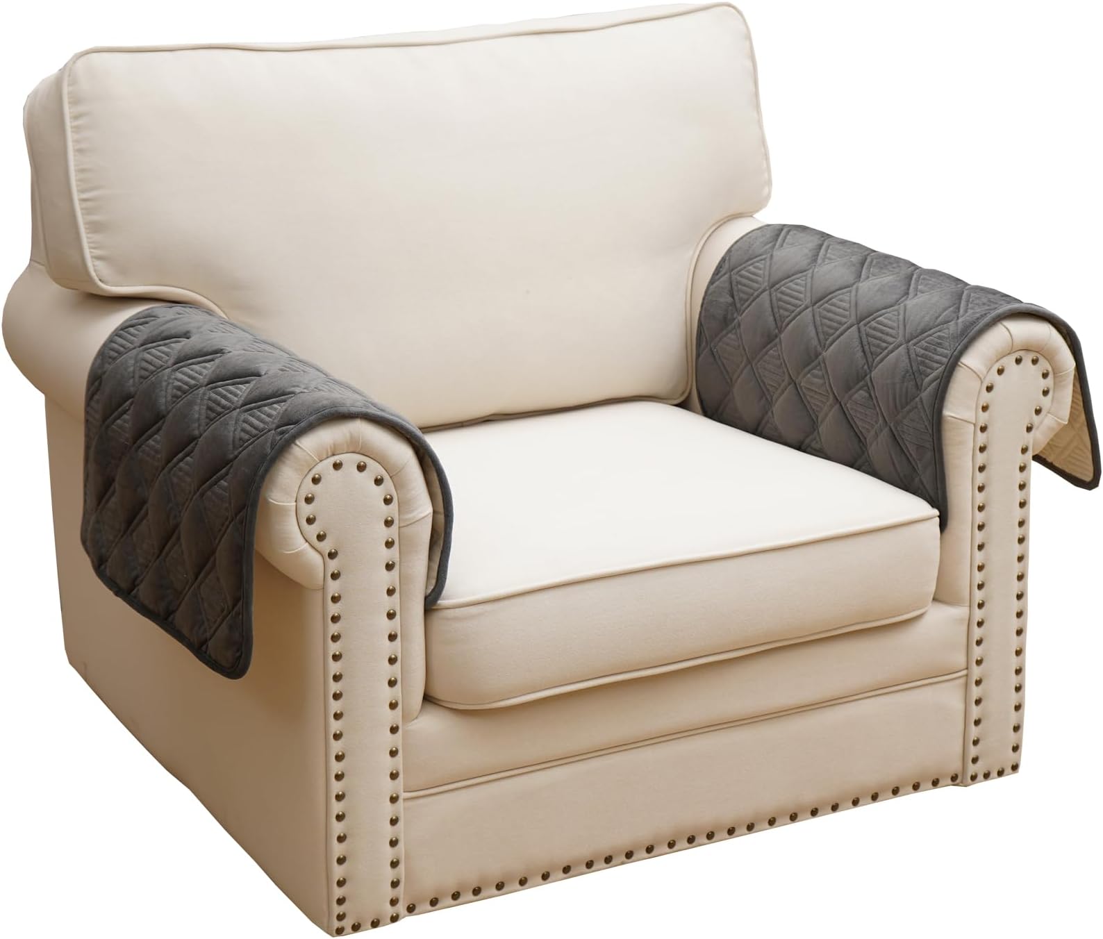 Amazon.com: EXTLEZSA Armrest Cover, 1/2/3 Seater Headrest Slipcovers ...