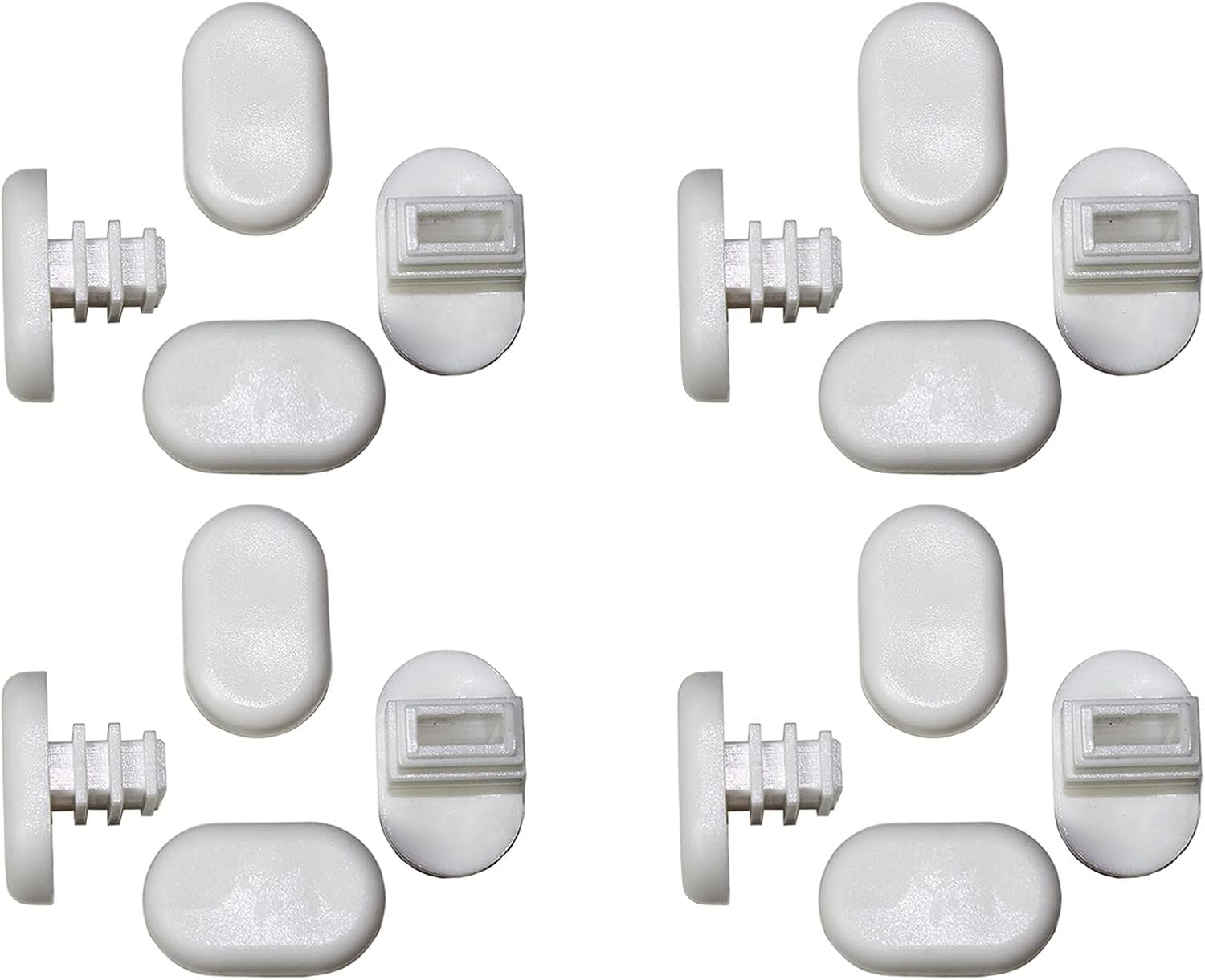 Sling Rail END CAPS 1-1/4" x 3/4" Oval Sling Insert Fits Agio Furniture ...