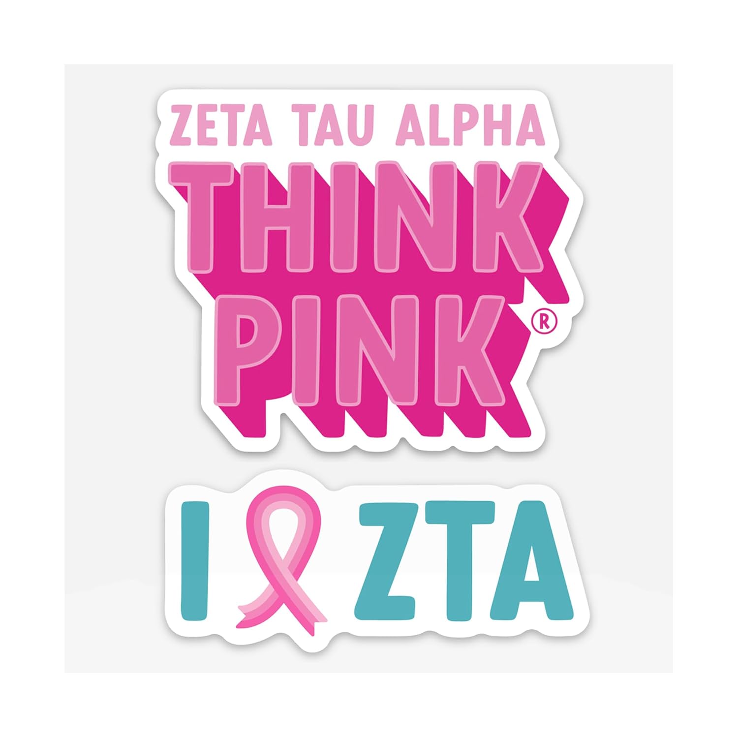 Amazon.com: Zeta Tau Alpha Think Pink® Sticker Bundle : Electronics