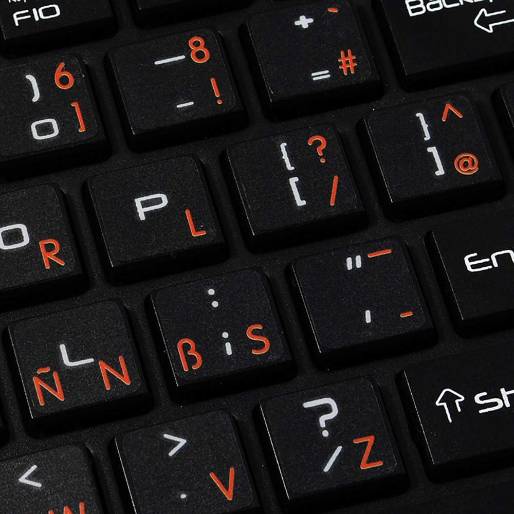 Amazon.com: Programmer Dvorak Labels Layout for Keyboard with Orange ...