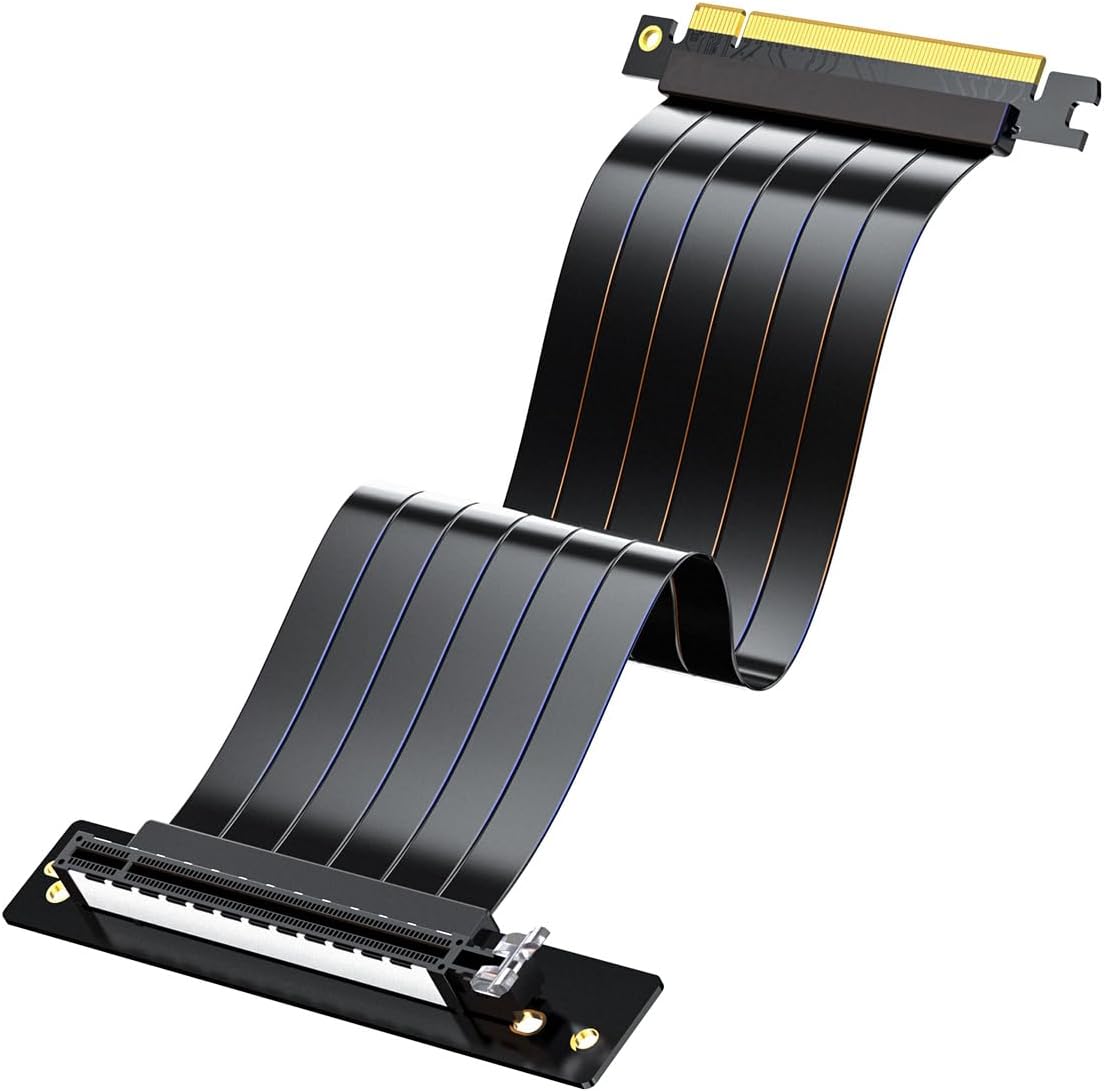 Amazon.com: PCI-E Express 16x Flexible Cable Extension Port Adapter ...