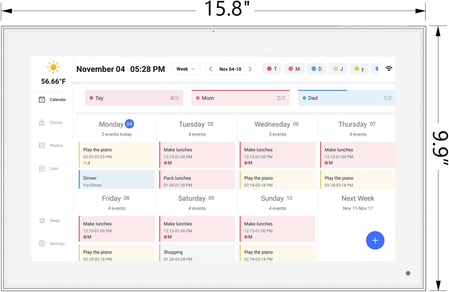 SSA 15.6 Inch Smart Digital Calendar with Australia | Ubuy