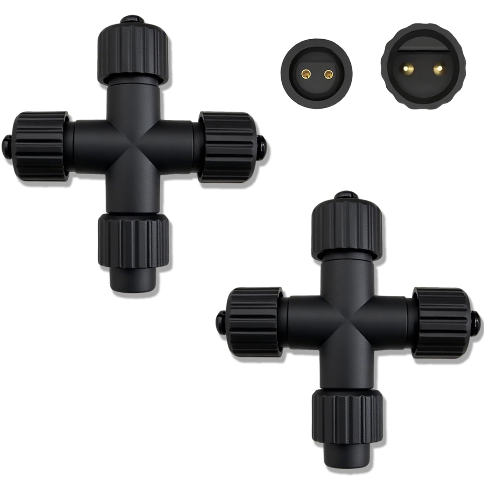 yowin 2 Pieces Splitter Connector for Fairy Lights, 2 Pin Christmas ...