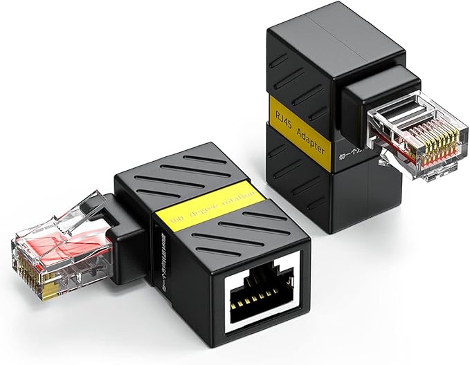 Amazon.com: 2 Pack Cat6 Ethernet Extenders 360 Degree Rotation, Cat5 ...