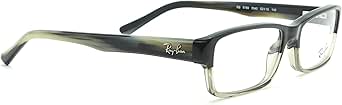 Amazon.com: Ray-Ban RX5169 Square Unisex Eyeglasses (Grey Horn Frame ...