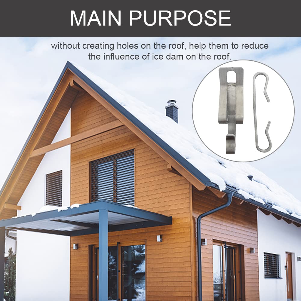Snapklik.com : Roof Heat Cable Clips, Heat Cable Roof Clips - 50pcs De ...