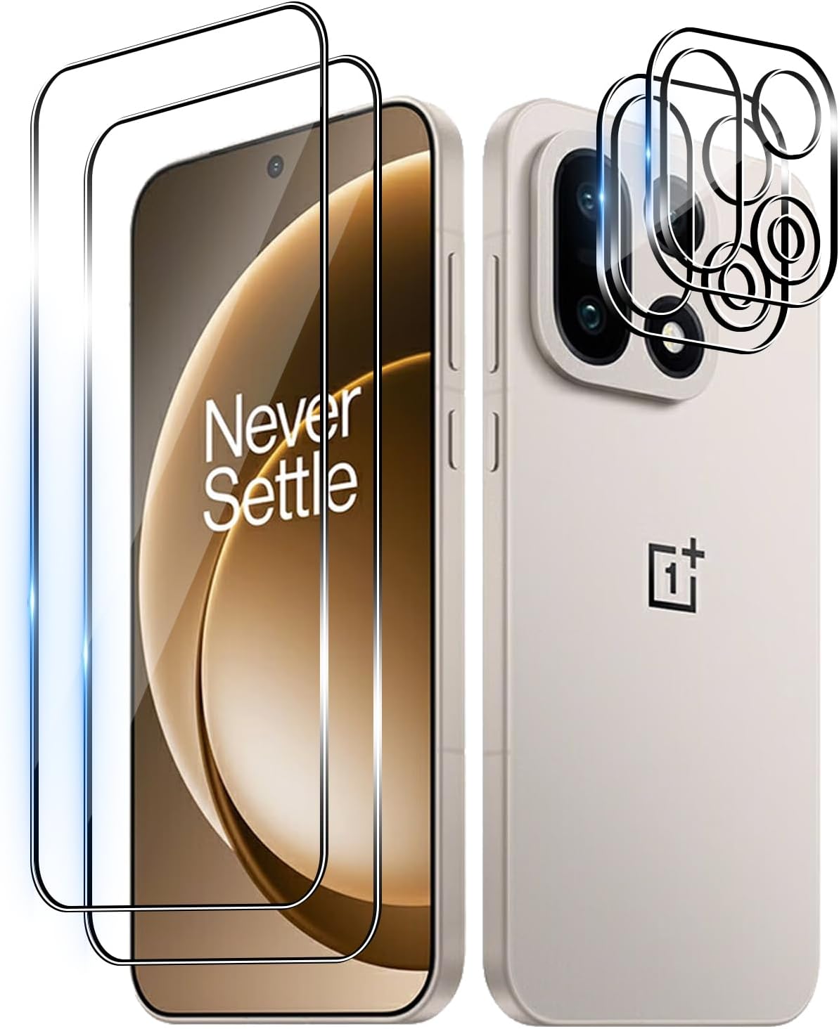 Bihizei Screen Protector for OnePlus 15 for Tempered Glass, Pack of 2 ...