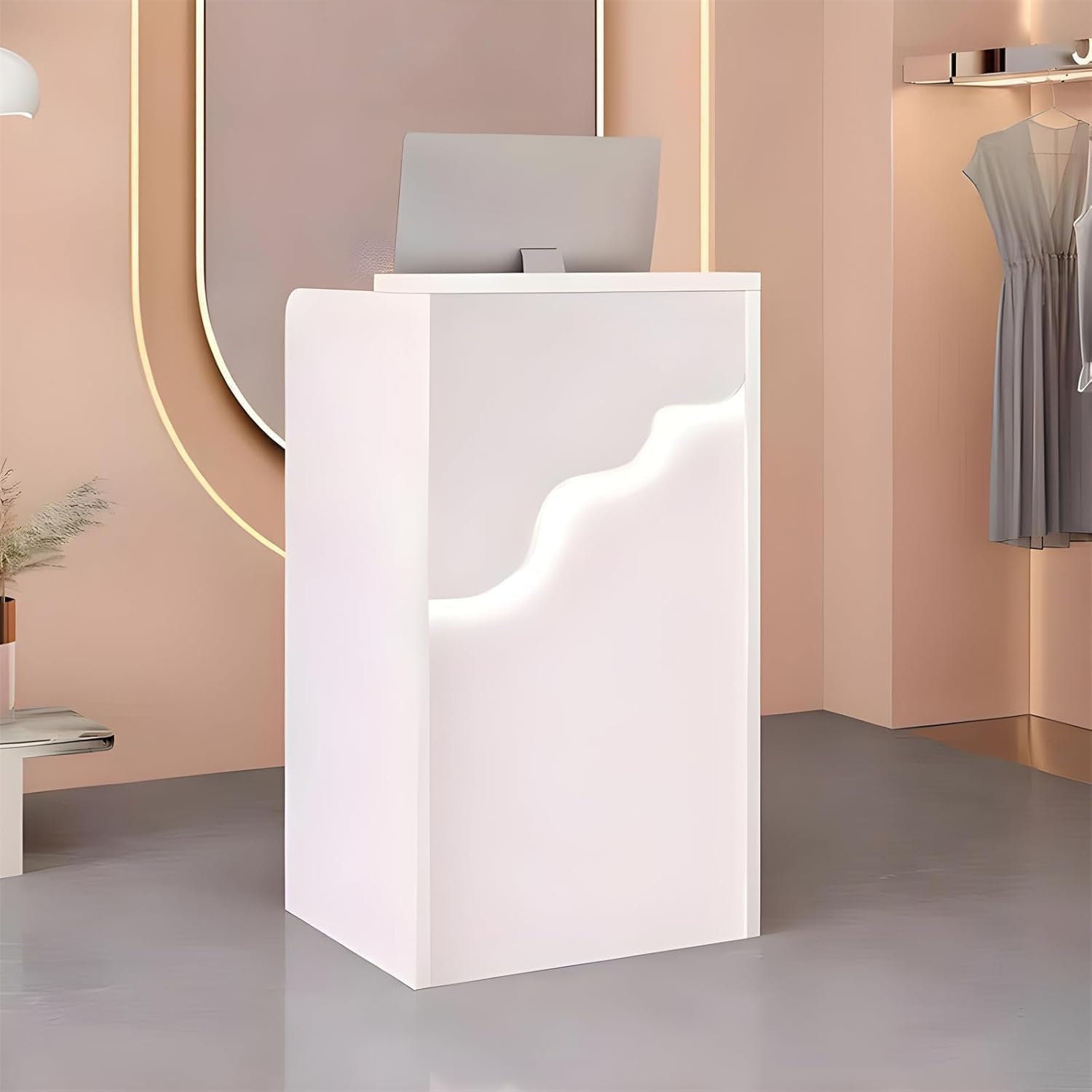 Small Reception Desk For Small Spaces Check Out Counter Cashier ...