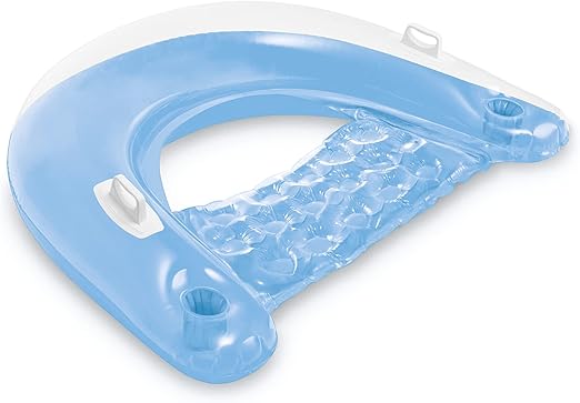 Amazon.com: Intex Sit N Float Inflatable Lounge, 60" X 39", 1 Pack ...