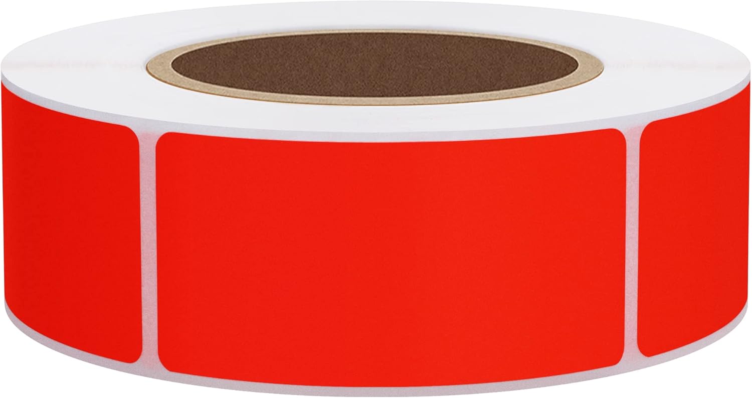 Amazon.com : Hybsk 1x2 Inch Color-Coding Labels Rectangle Inventory ...