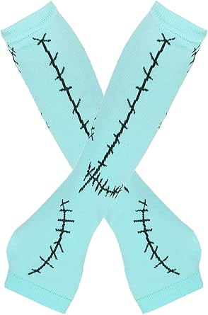 Jugaoge Halloween Scars Stretchy Arm Sleeves Thigh High Stocking Socks ...