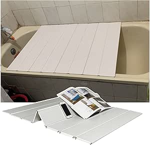 Amazon.com: Folding PVC Plastic Bathtub Cover, Dust-Proof Insulated ...