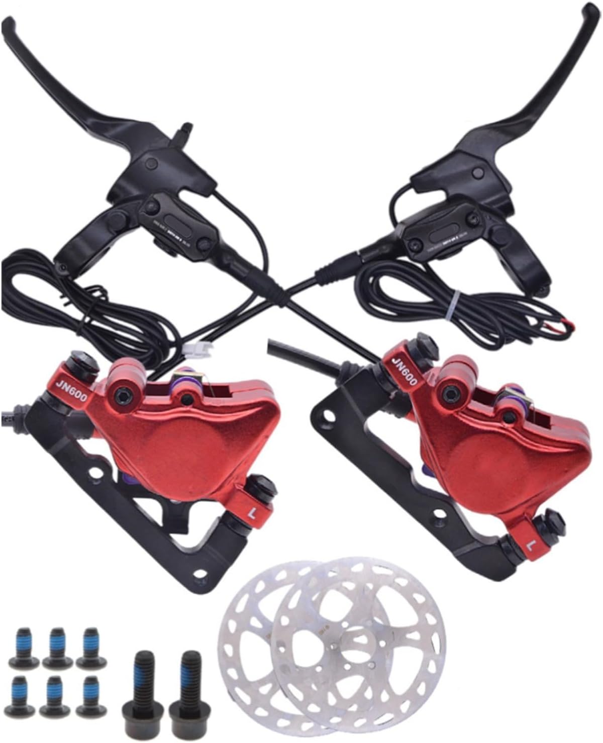HpLive Hydraulic Brake Set Kits, Ebike Electric Power Failure Hydraulic ...