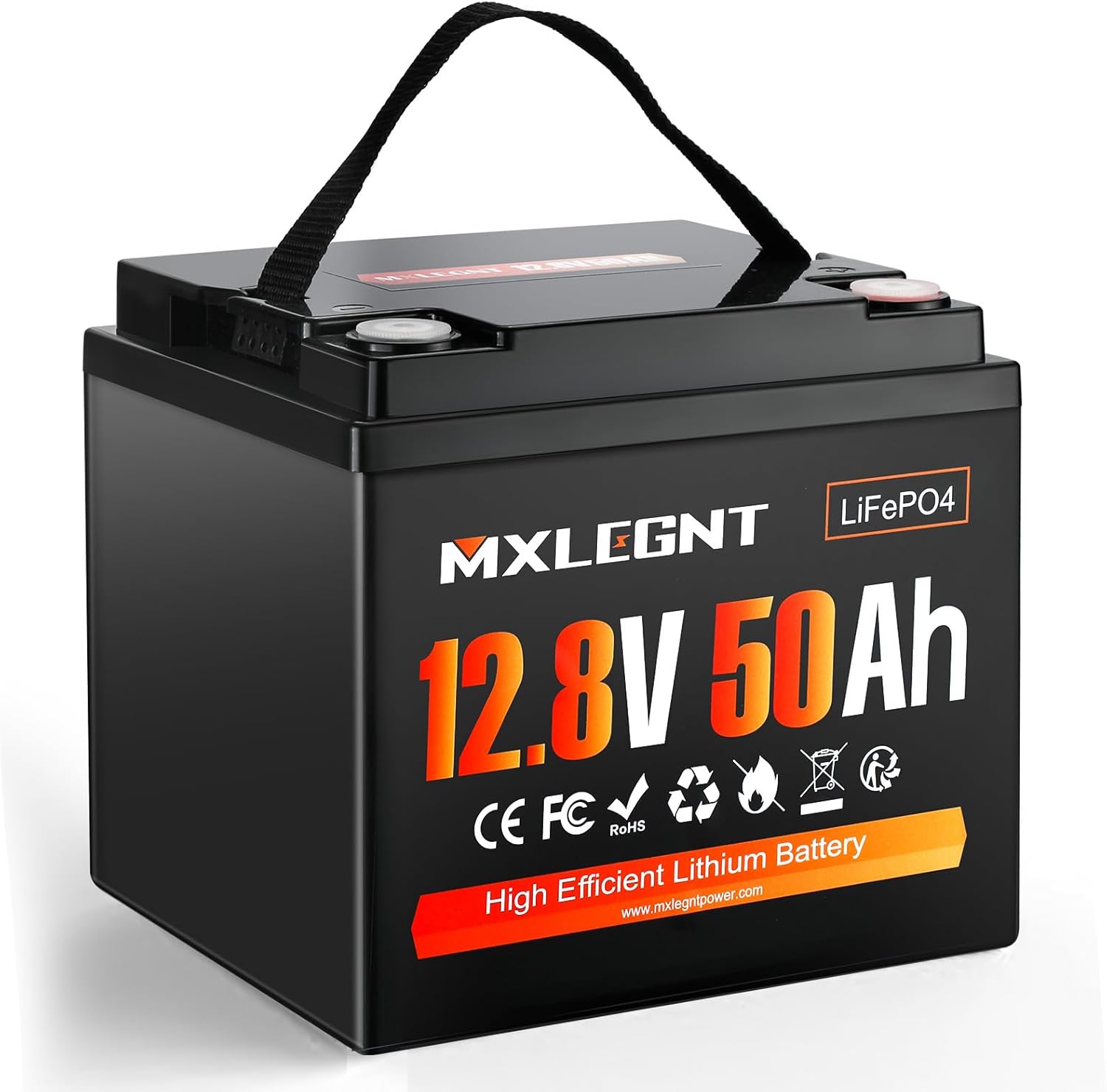 Amazon.com: MXLEGNT Lithium Lifepo4 Battery 50Ah: 12V Batteries Built ...