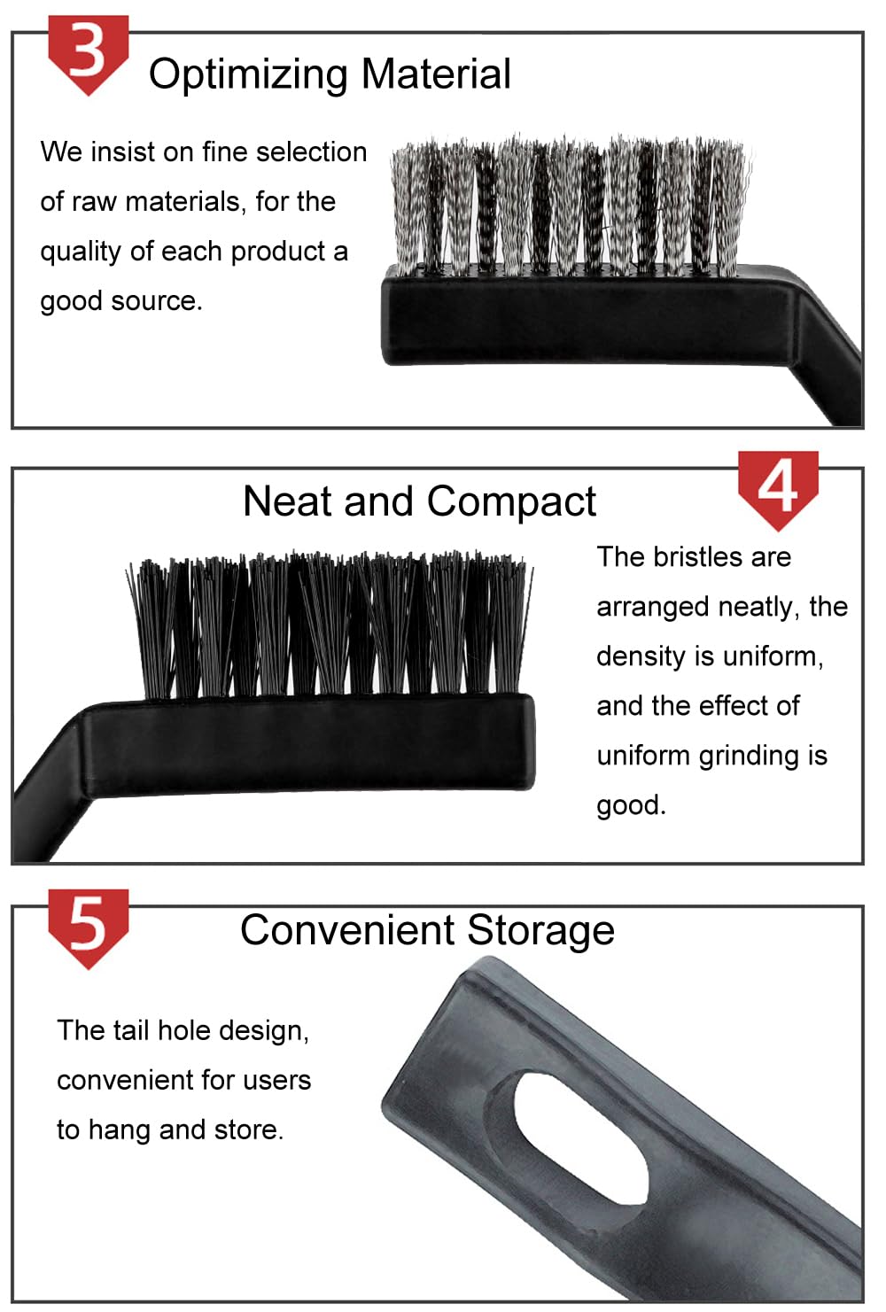 Snapklik.com : SUJAYU 3 Pack Rust Remover, Small Wire Brush, Brass ...