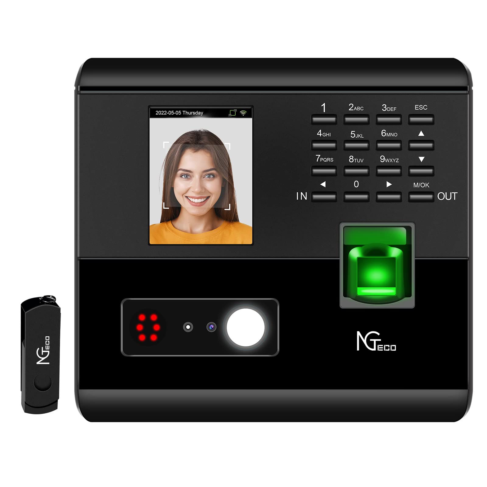 Snapklik.com : NGTeco Time Clock, Time Clocks For Employees Small Business