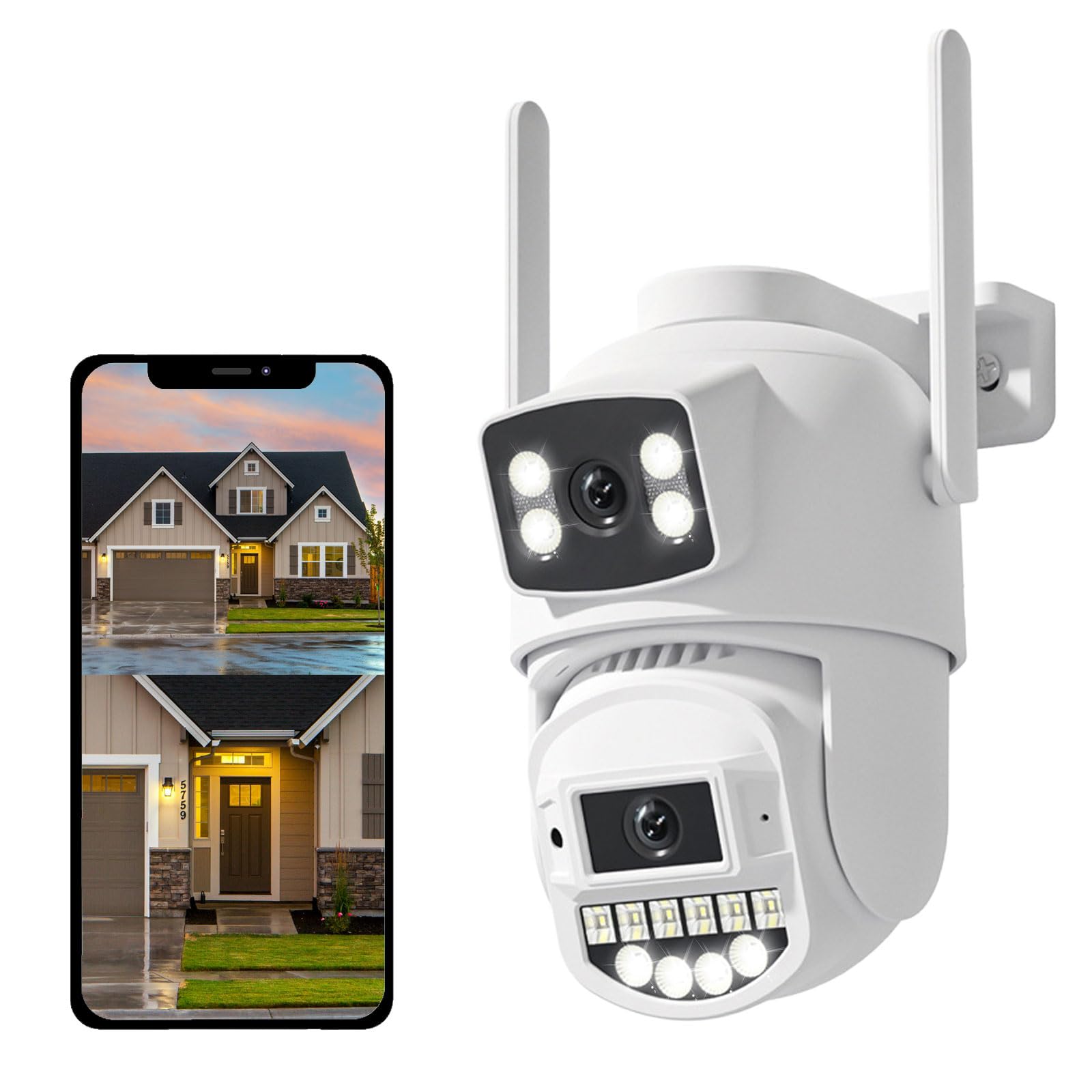 Amazon.com : spnanma Security Cameras Wireless Outdoor 10MP 2.4G WiFi ...