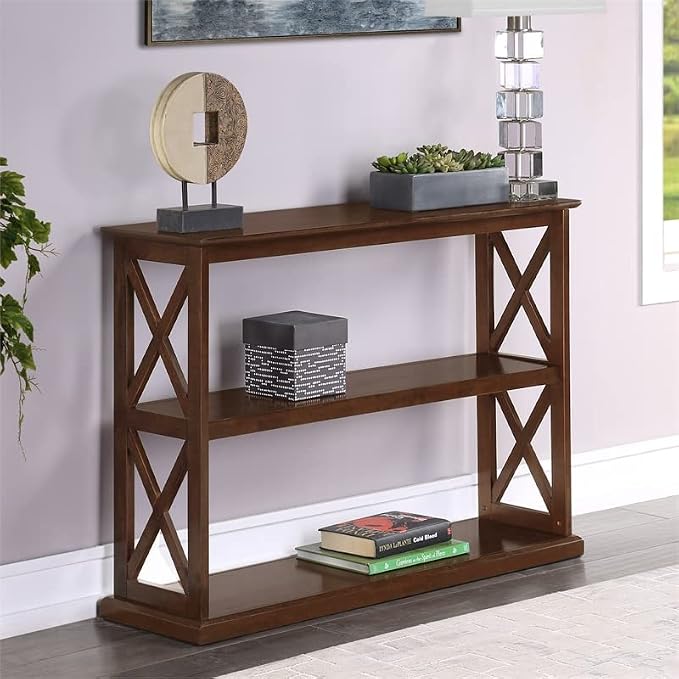 Amazon.com: Convenience Concepts Coventry Console Table with Shelves in ...