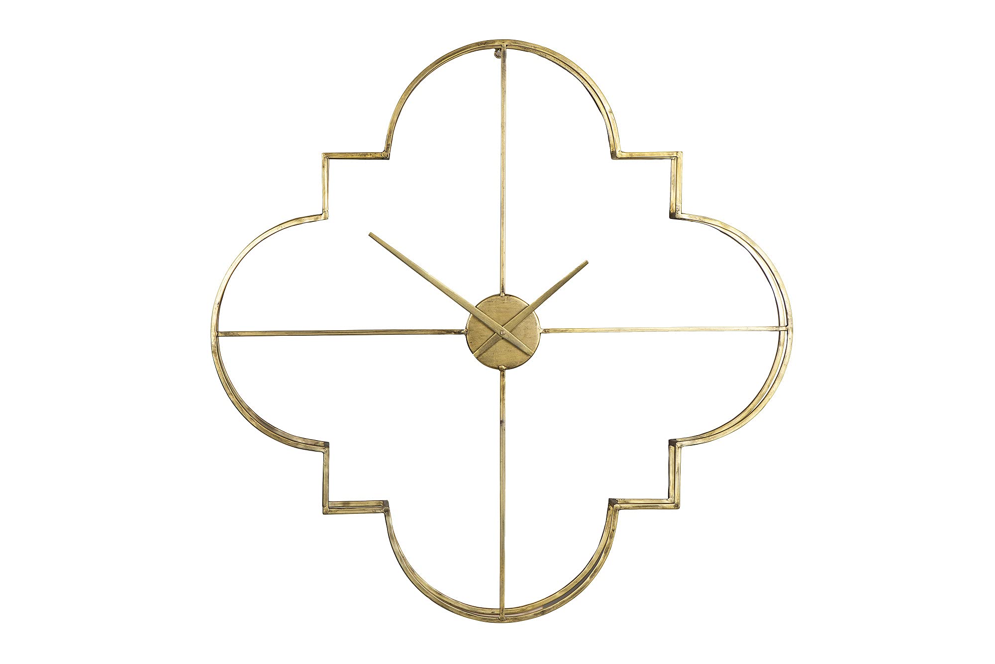 Amazon.com: Creative Co-op EC0149 Brass Quatrefoil Shaped Metal Open ...