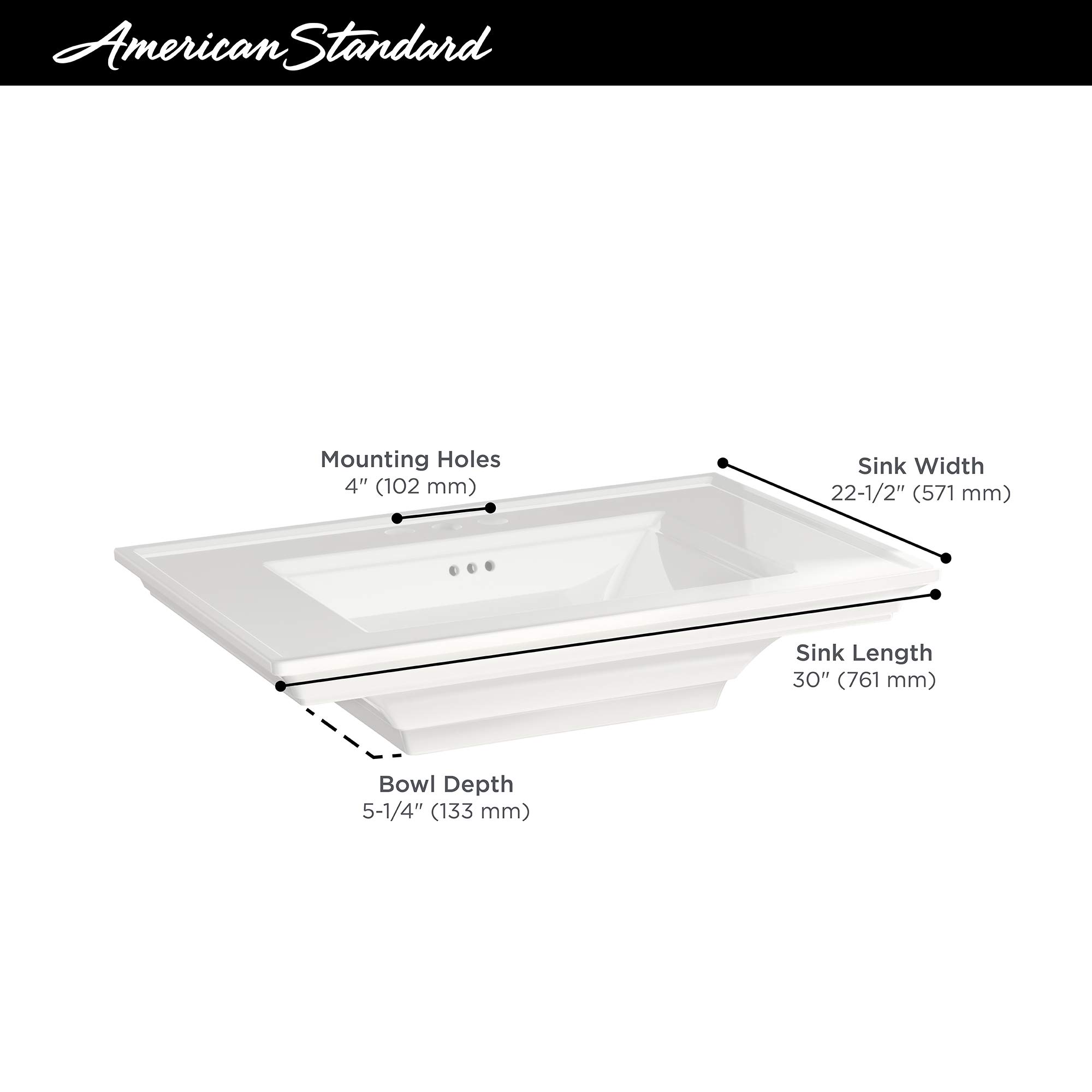 American Standard Square Bathroom Sink