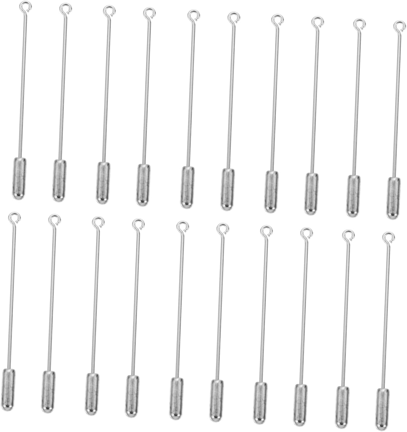 Amazon.com: Tofficu 20pcs Slot Pin Clothing DIY Accessories Stick Pins ...