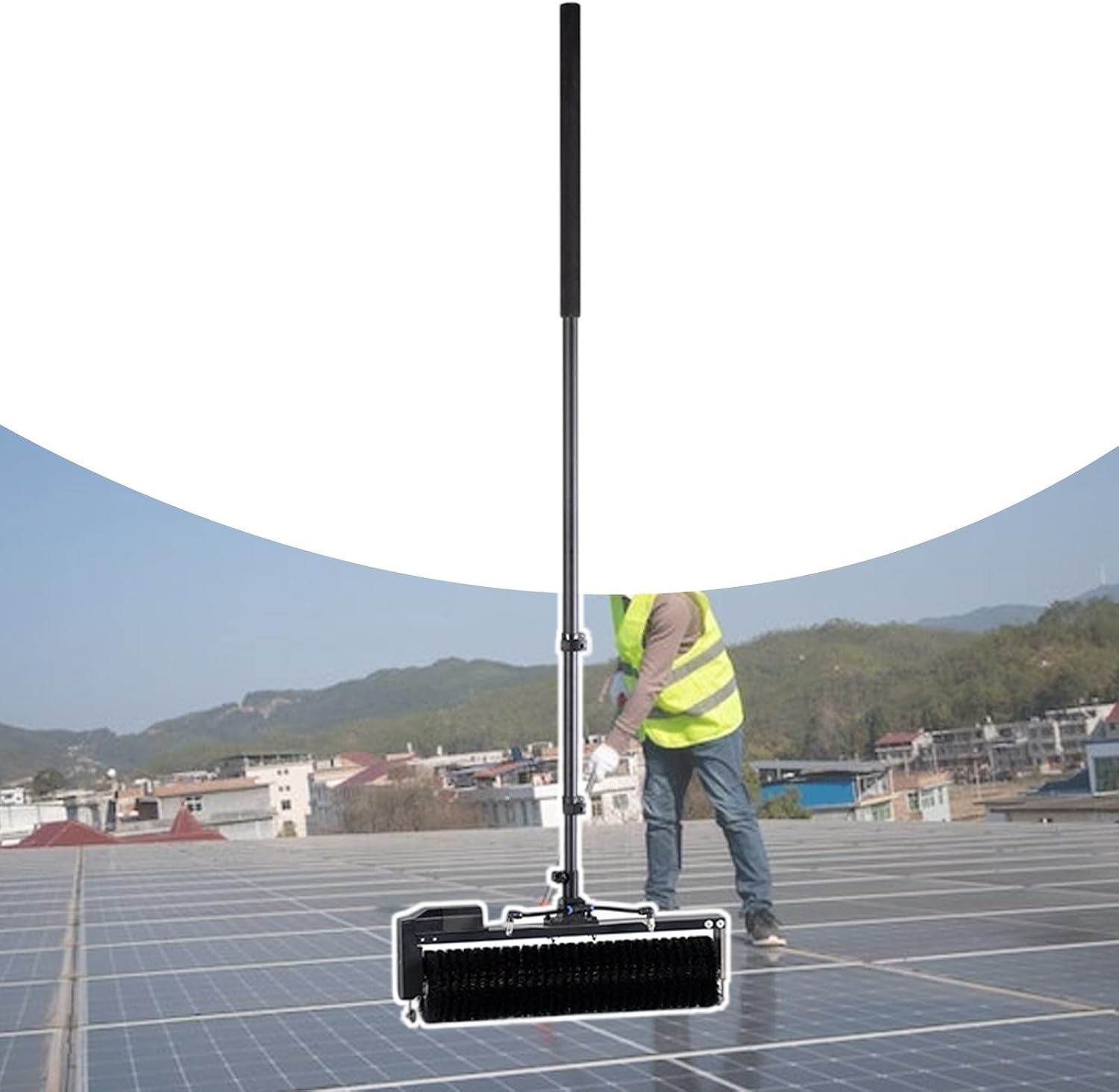 Amazon.com: Electric Solar Panel Cleaner, with 3.5M/5.5M/7.5M ...