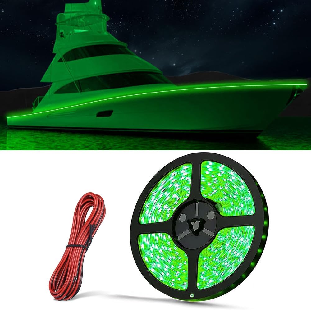 Amazon.com: TEKSHINNY LED Boat Strip Lights,16.4FT Waterproof Marine ...