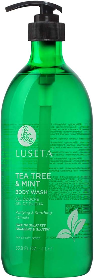 Amazon.com : Luseta Tea Tree Oil Body Wash with Mint 33.8oz, Best Body ...