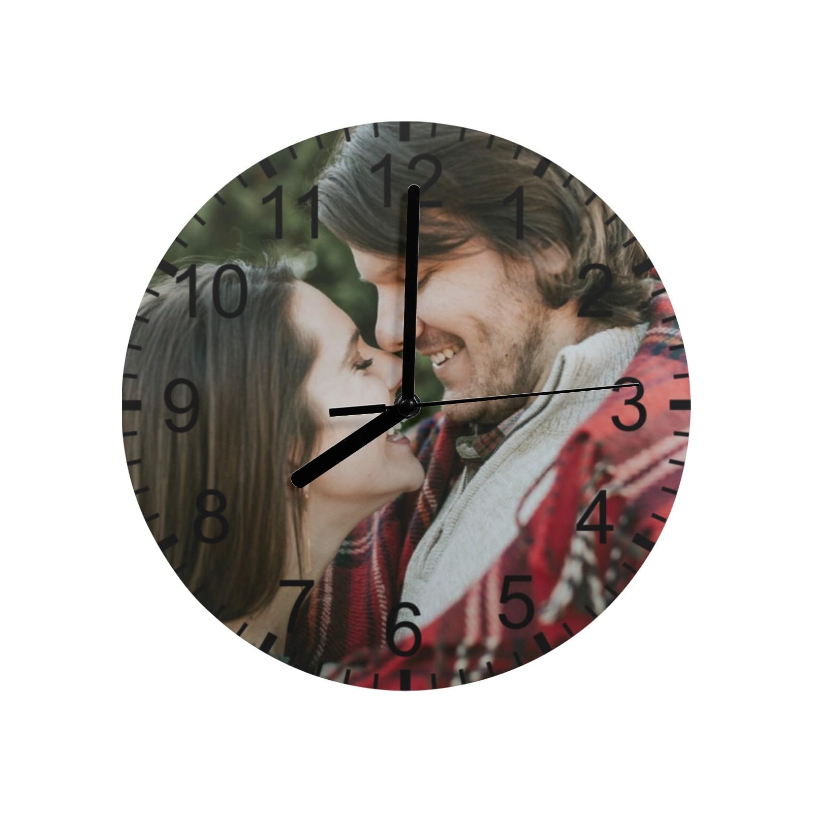 Amazon.com: ZNENJVYB Customized Clocks with Photo for Wall, Custom ...
