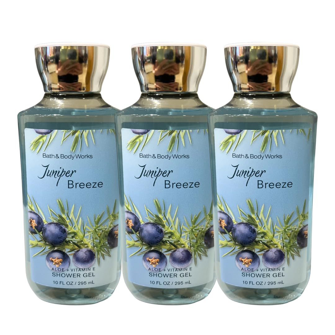 Amazon.com : Bath & Body Works Juniper Breeze Shower Gel 10oz - Pack of ...