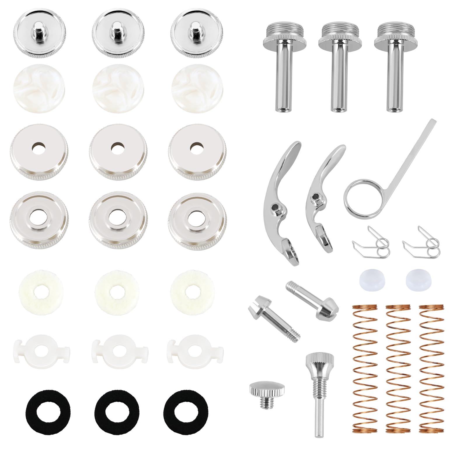 Amazon.com: EASTROCK Trumpet Repair Kit Trumpet Finger Buttons Trumpet ...