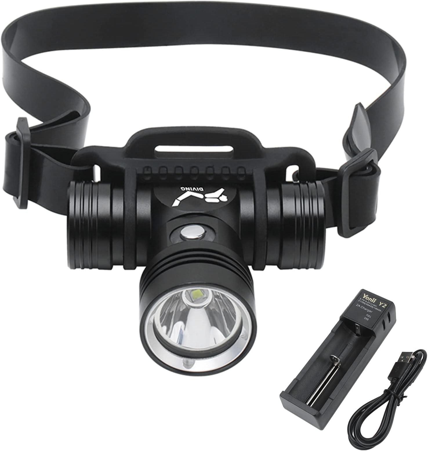 Amazon.com: APLOS HP900 Diving Headlamp Rechargeable - 3000 Lumen Super ...