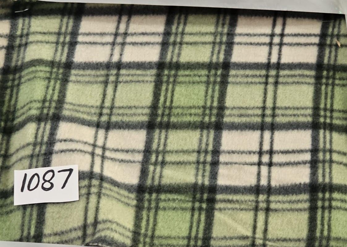 Amazon.com: Ad Fabric, Polar Fleece, Plaid Fleece, Checkered Printed ...